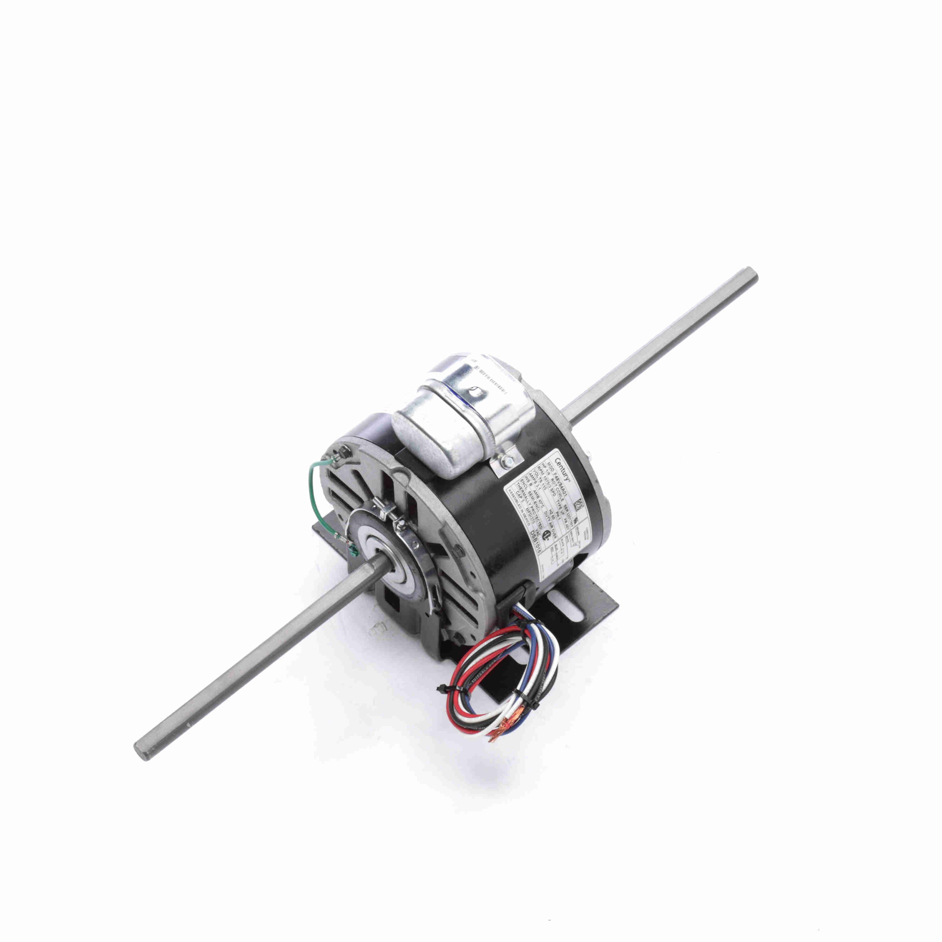 Century Fan Coil & Air Conditioner Motor, 1/6 HP, 1 Ph, 60 Hz, 115 V ...