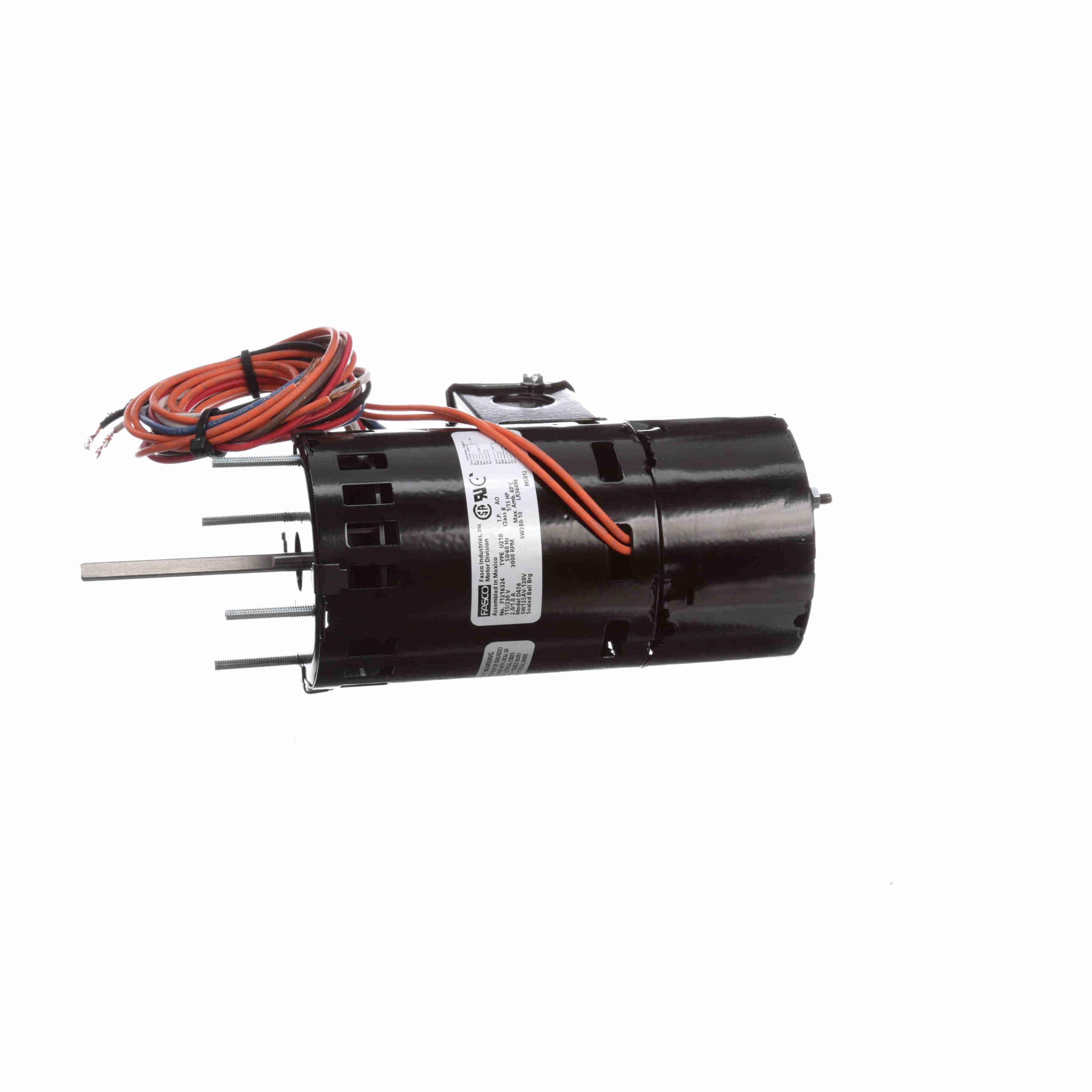 FASCO OEM Replacement Motor, 1/15 HP, 1 Ph, 50 Hz, 115/230 V, 3000 RPM ...