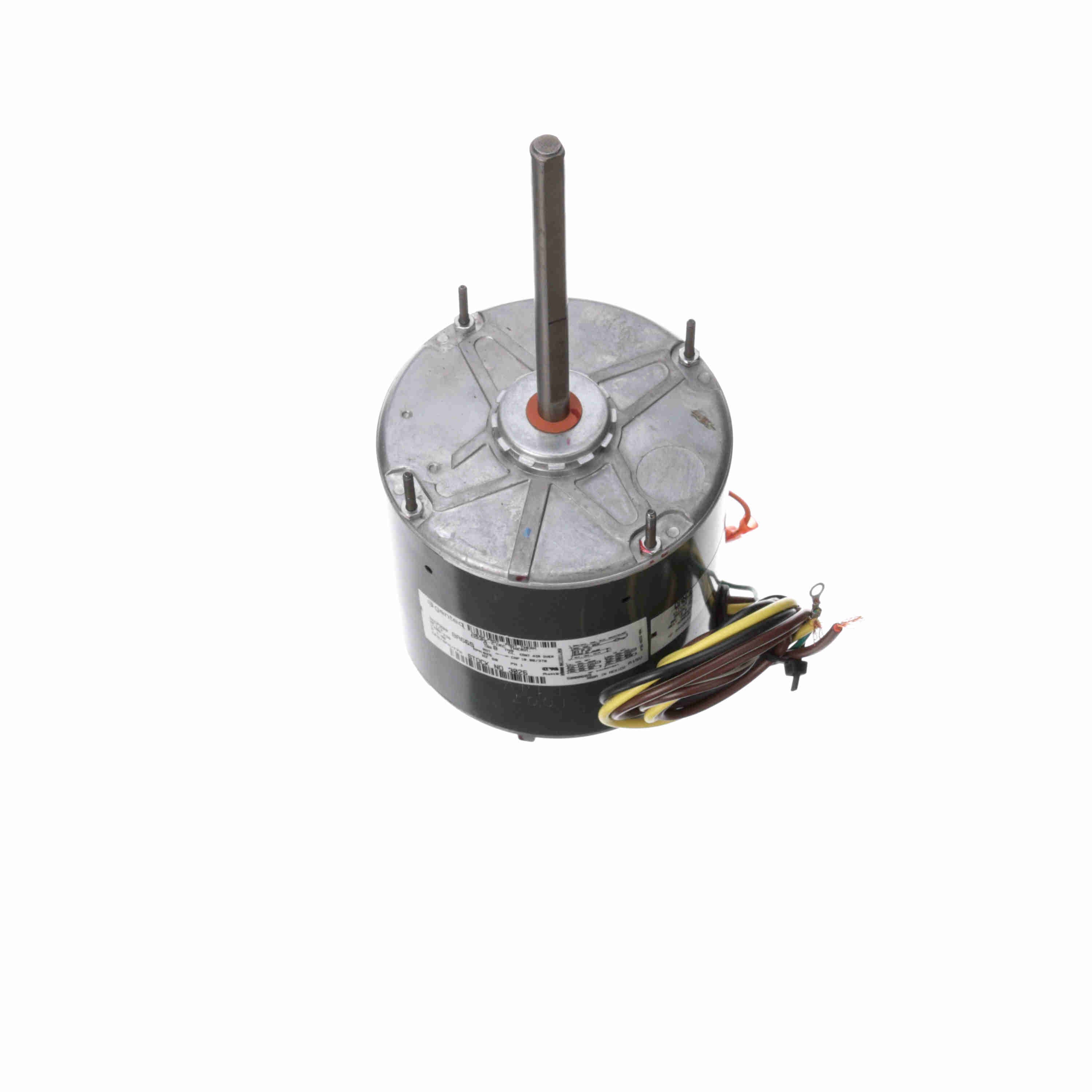 Genteq Condenser Fan Motor, 1/4 HP, 1 Ph, 60 Hz, 208-230 V, 1075 RPM, 2 ...