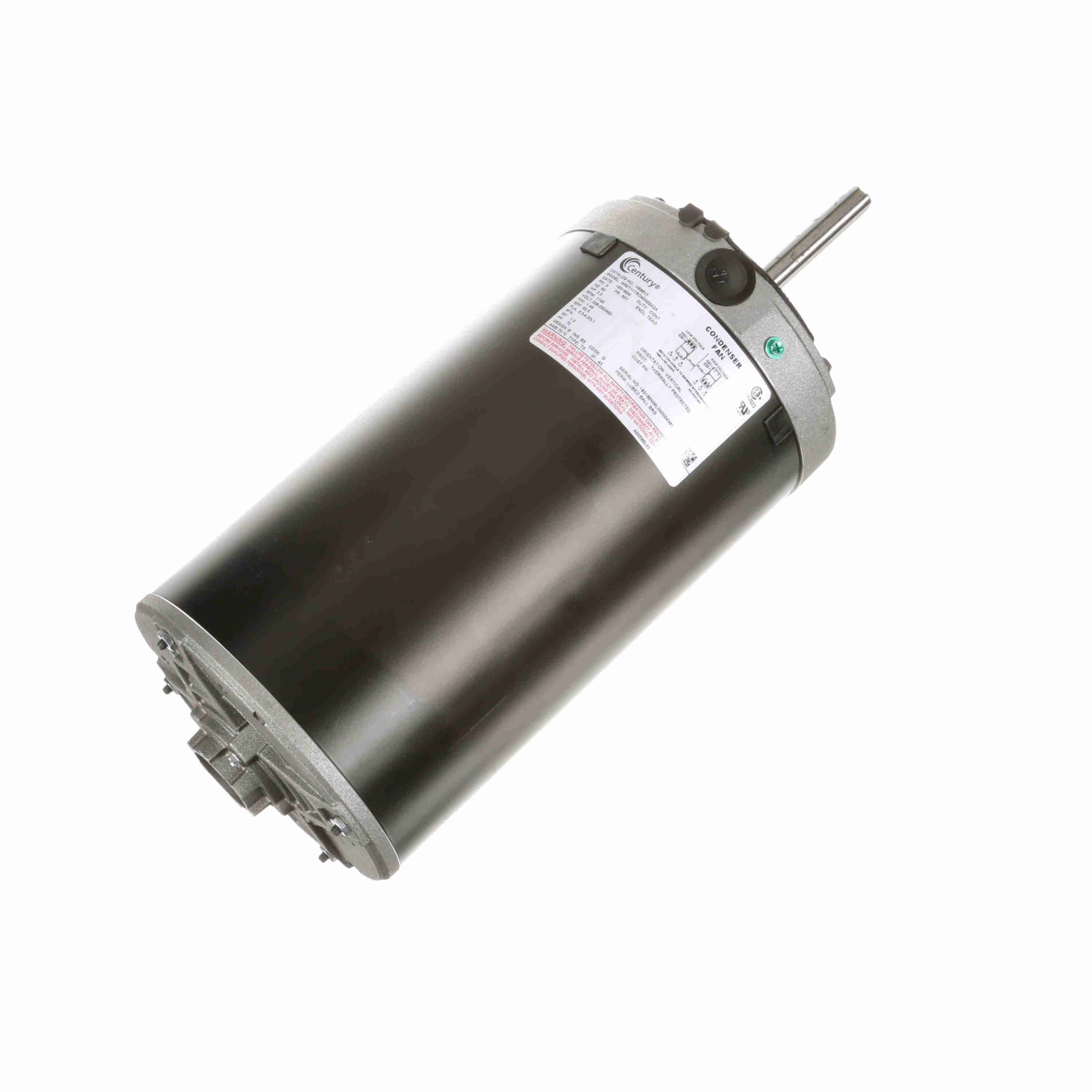 Century Condenser Fan Motor, 2.0 HP, 3 Ph, 60 Hz, 230/460 V, 1200 RPM ...