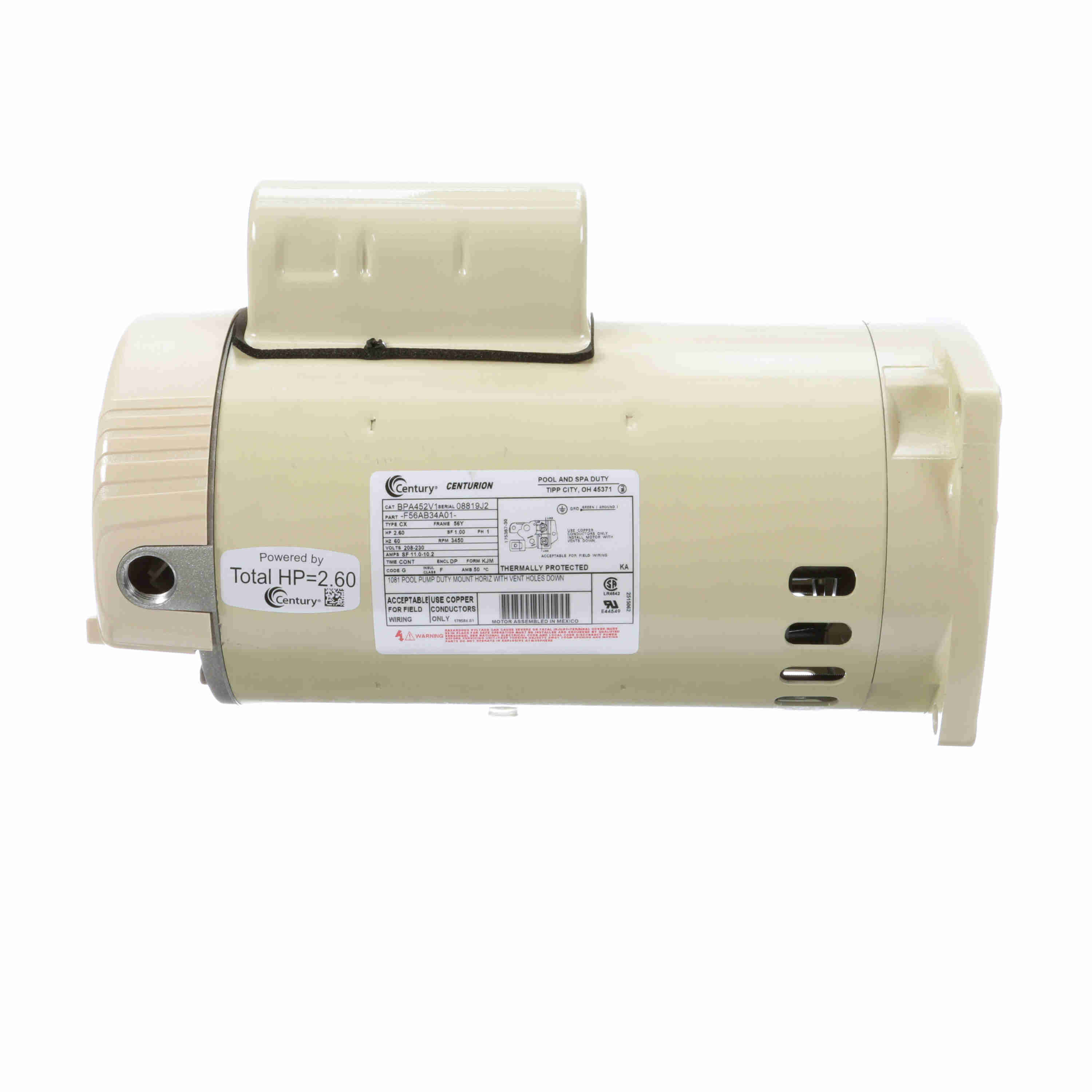 Century BPA452V1 | 2.60 HP, 56Y Frame