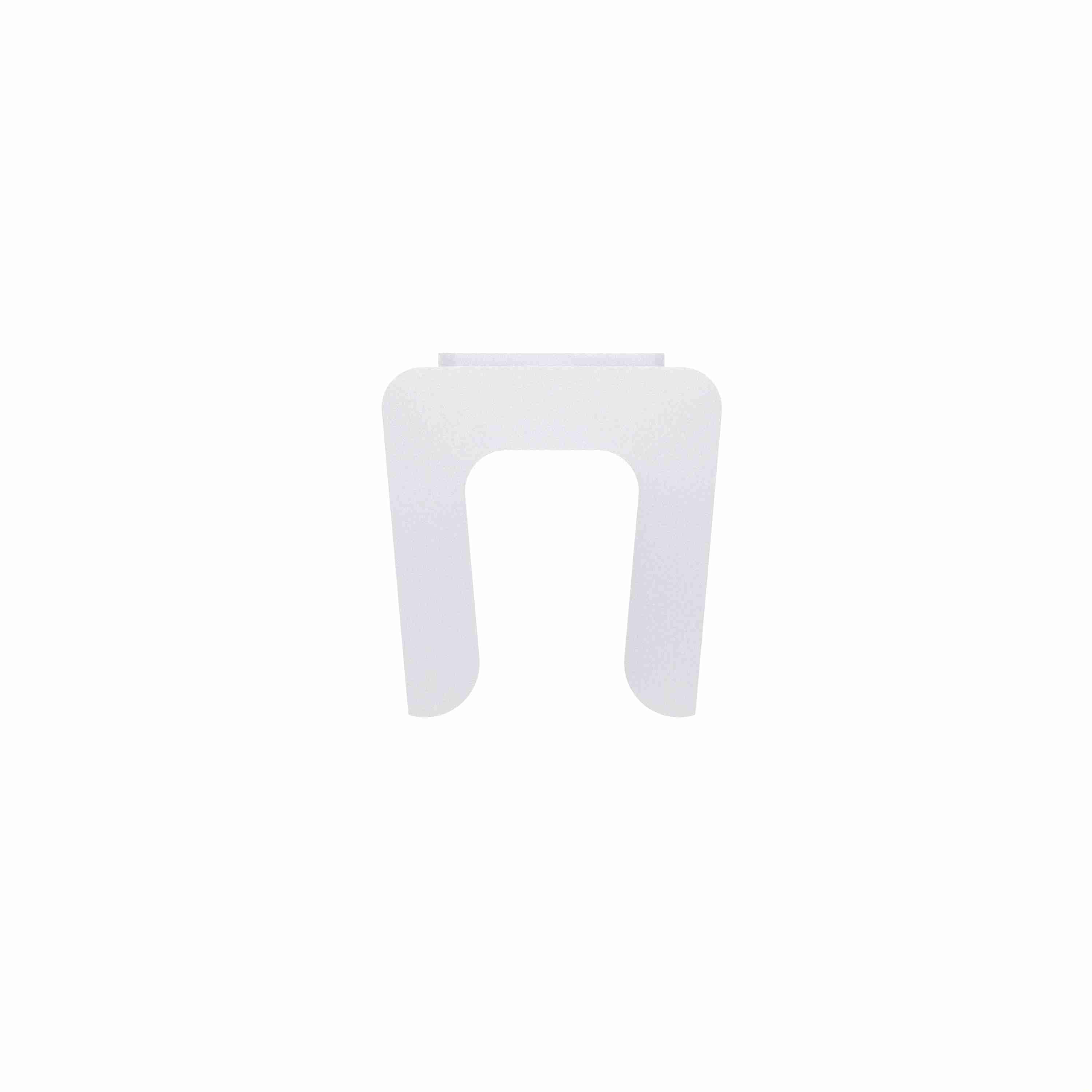 System Plast Bar Cap: 0.5"W X 0.5"H X 240"L White UHMW-PE - VG-P14BC-20