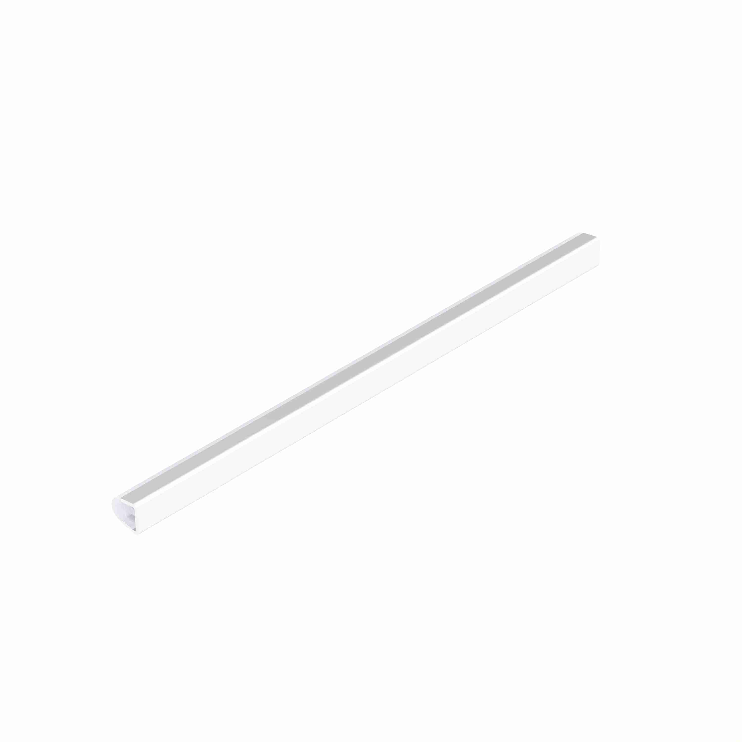 System Plast Round Rail Guide: 0.67"W X 0.67"H X 144"L White UHMW-PE ...
