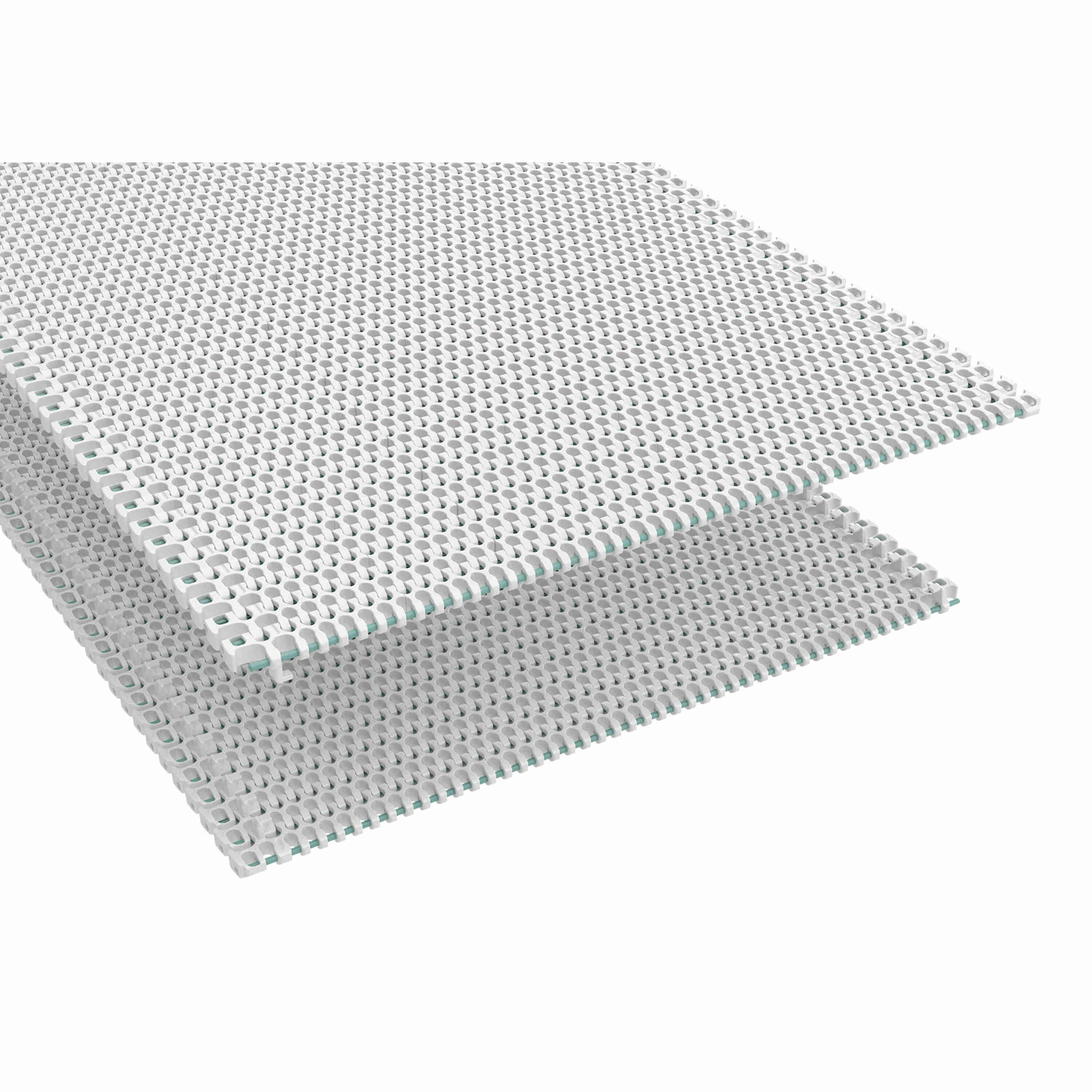 Rexnord 1655 Side-flexing Flush Grid, Material: White High Temperature ...