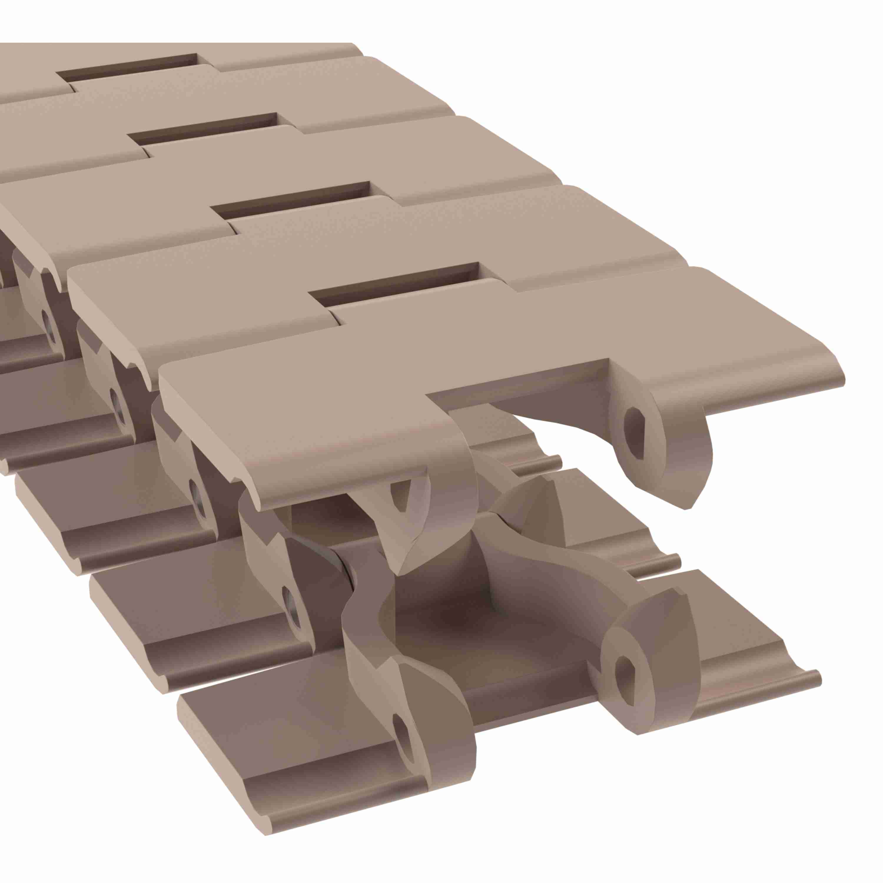 Rexnord 879B Side-flexing Solid Top, Material: Tan Low Friction, Width ...