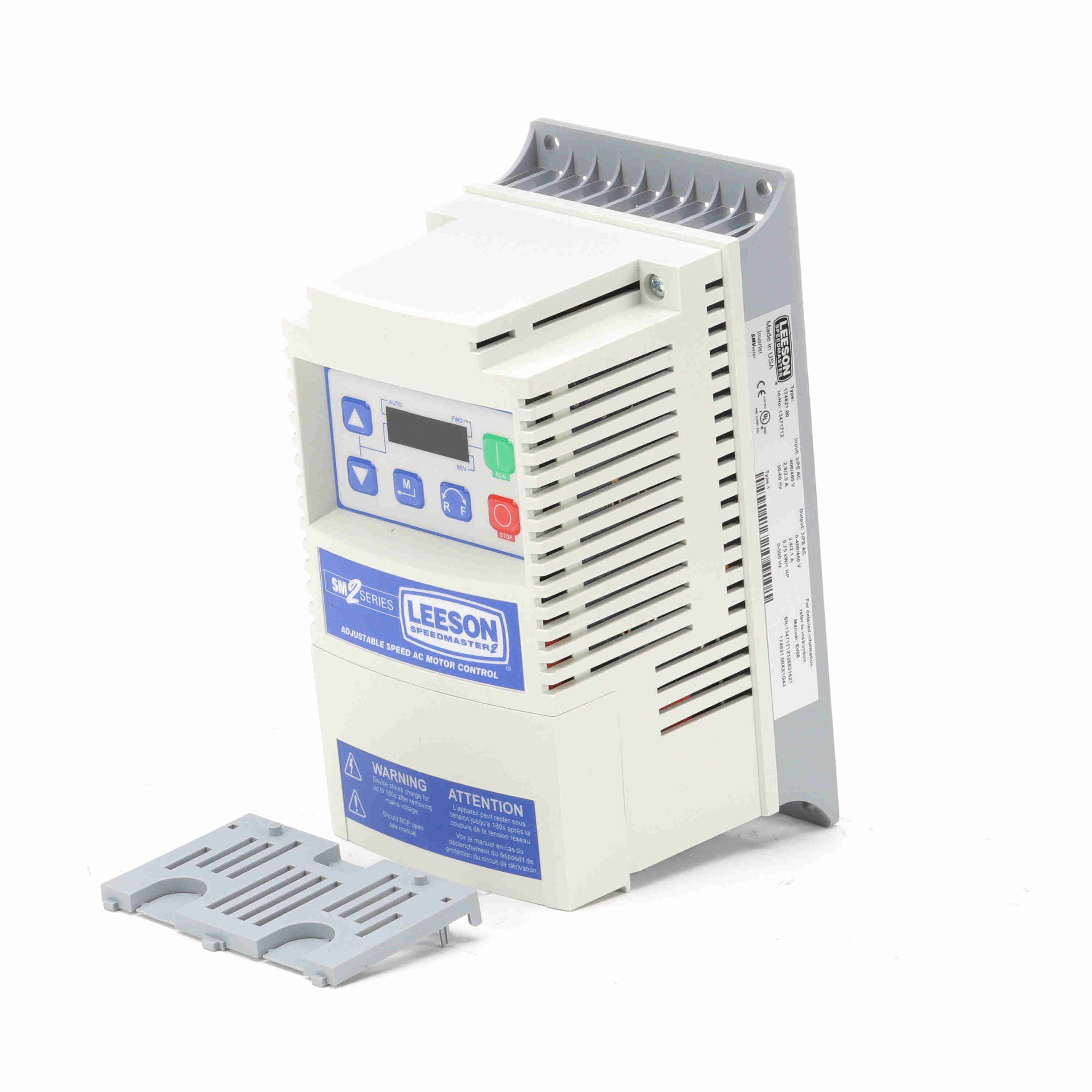 LEESON SM2 Vector NEMA 1 AC Drives, 1 HP, 400/480 V, 2.1 Amps - 174621.00