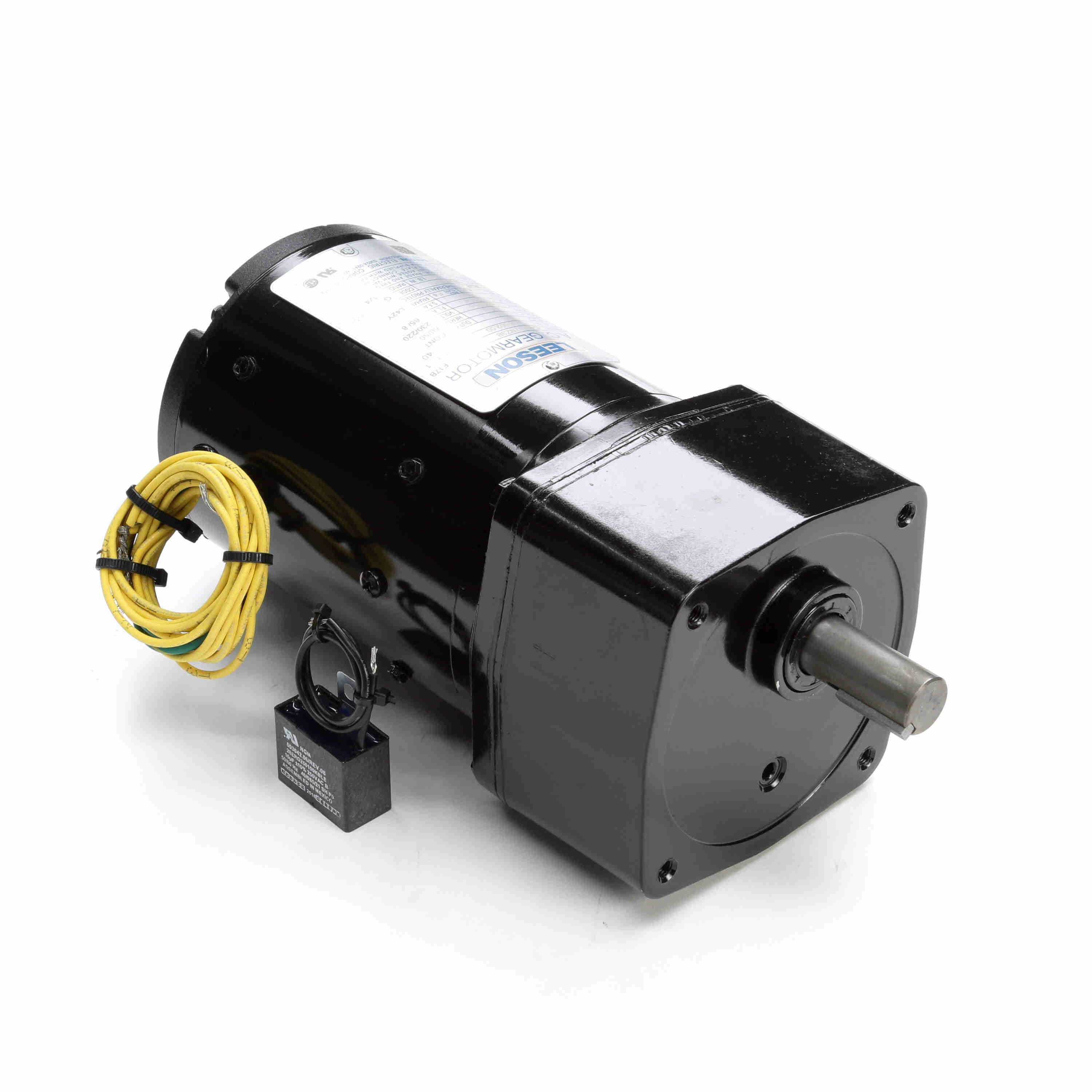 LEESON Parallel Shaft Gearmotor, 0.08 HP, 1 Ph, 60 Hz, 110 V, 14 RPM ...