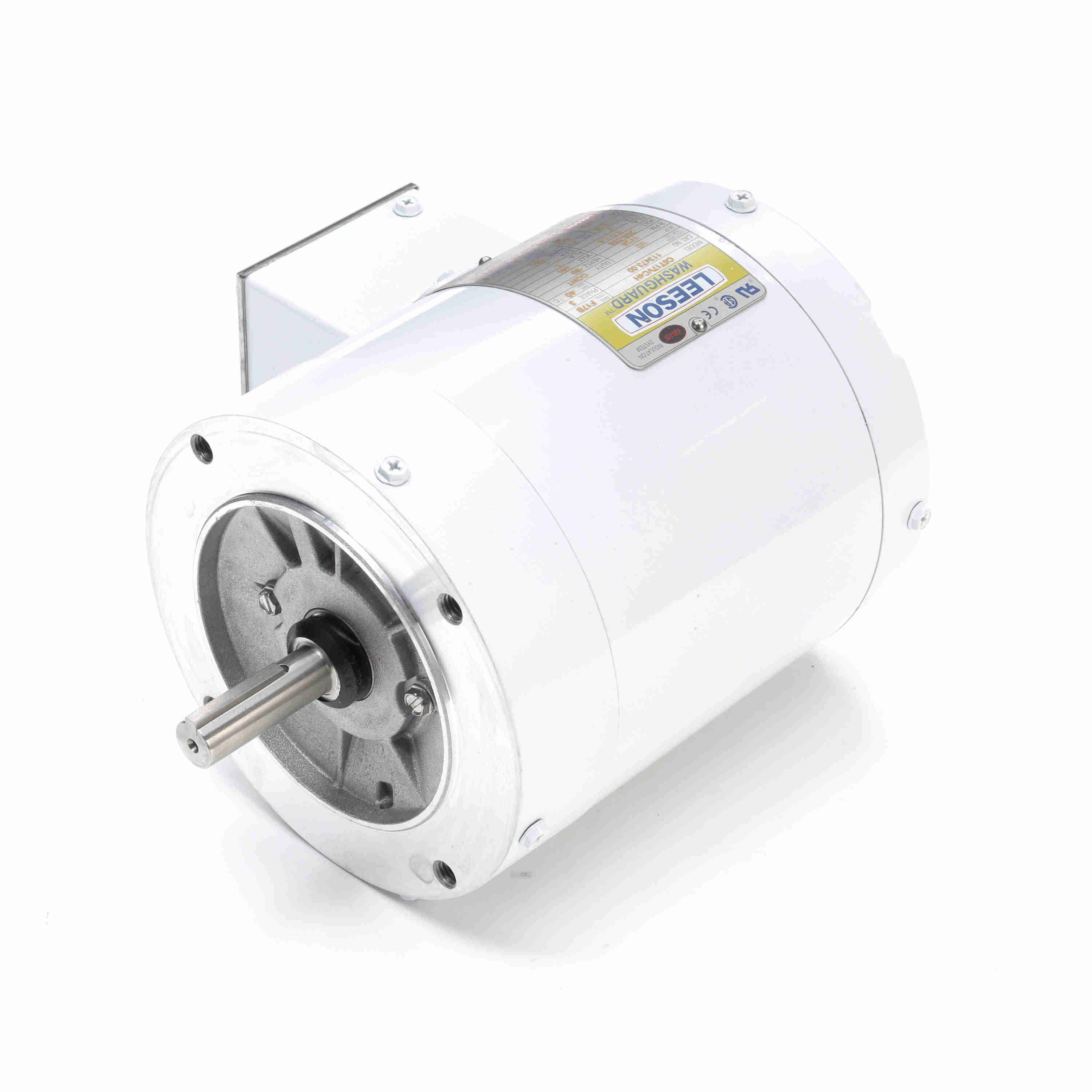 LEESON White Duck™ General Purpose Motor, 0.50 HP, 3 Ph, 60 Hz, 230/460 ...