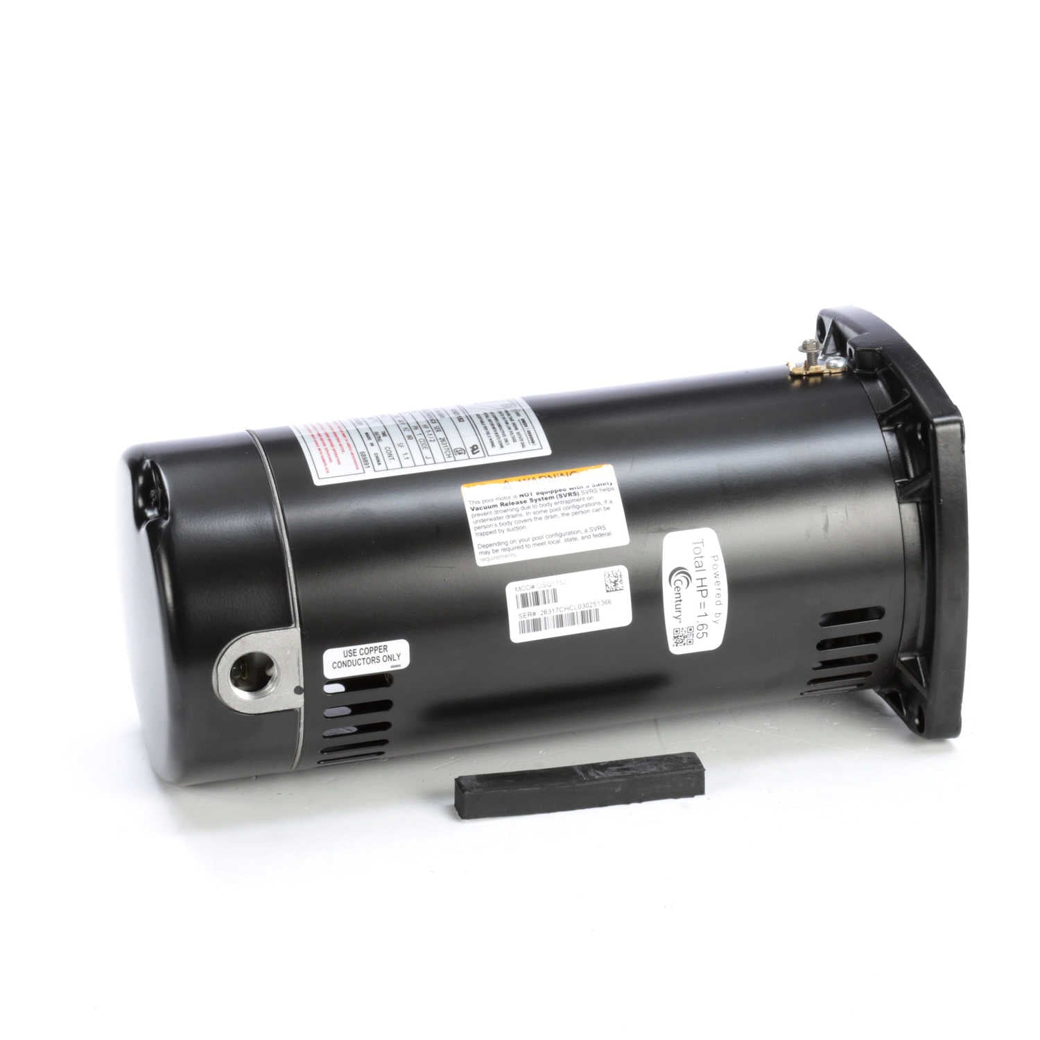 Century Pool Pump Motor, 1 1/2 HP, 1 Ph, 60 Hz, 230/115 V, 3600 RPM ...