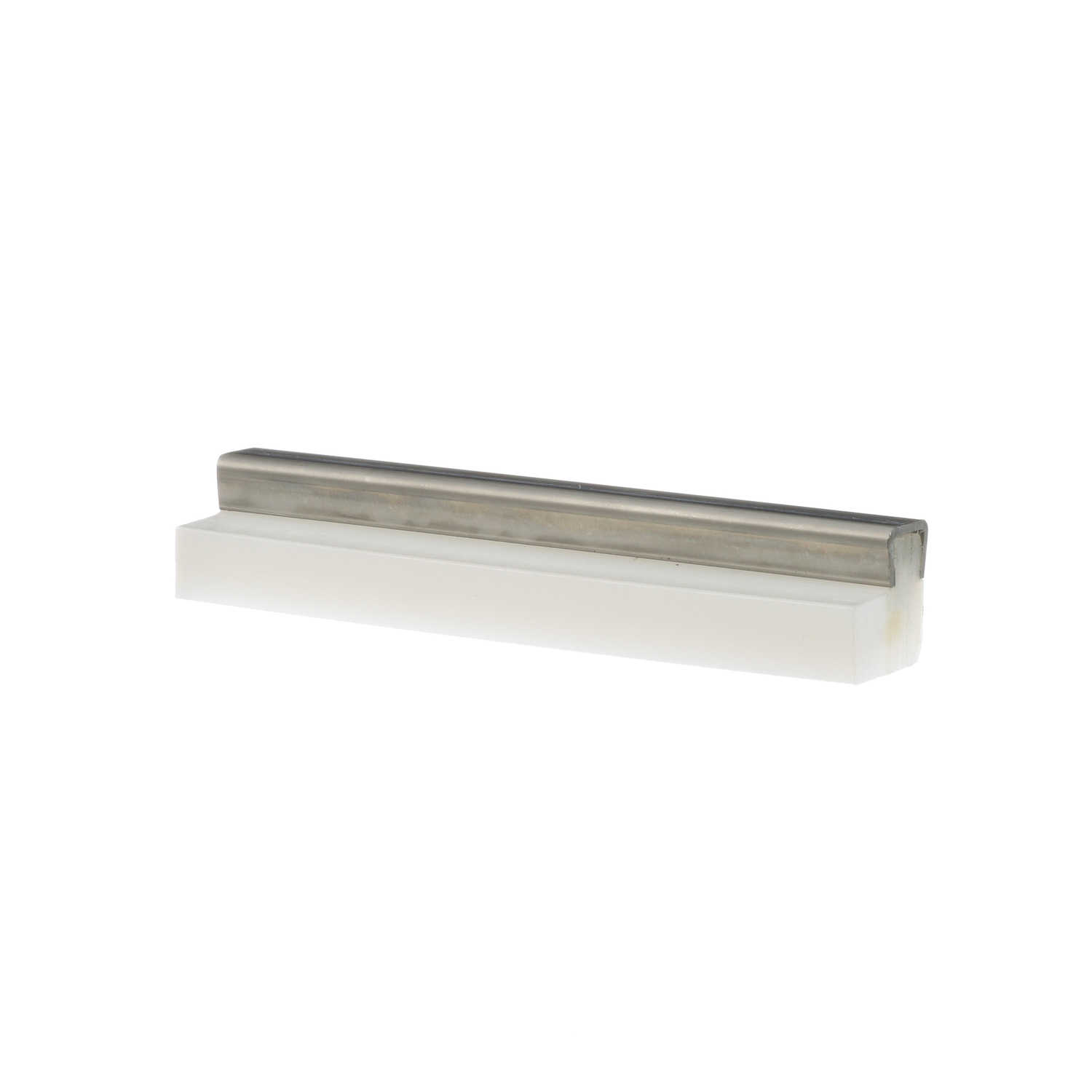 System Plast Tab Chain Guide Rail: 1.19"W X 1.07"H X 240"L White UHMW ...