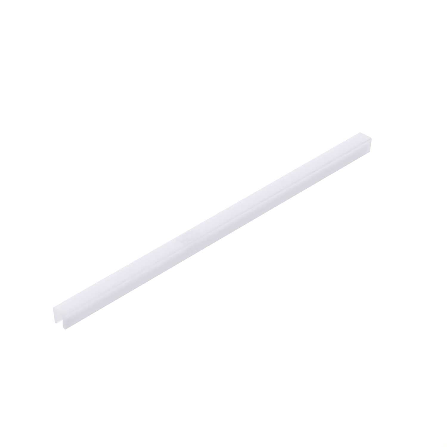 System Plast Bar Cap: 0.5"W X 0.5"H X 240"L White UHMW-PE - VG-P14BC-20