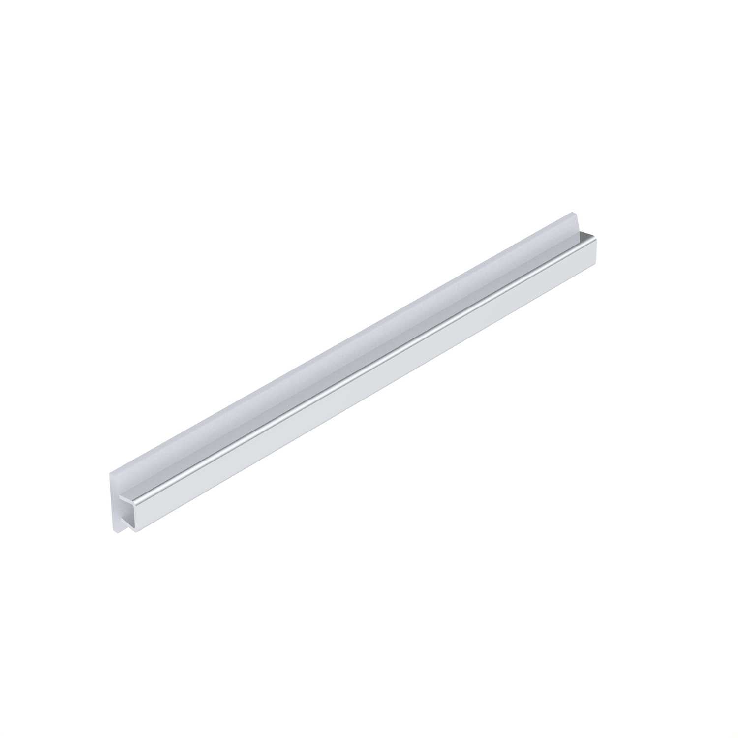 System Plast Wide Flat Guide Rail: 1.25"W X 0.69"H X 144"L White UHMW ...