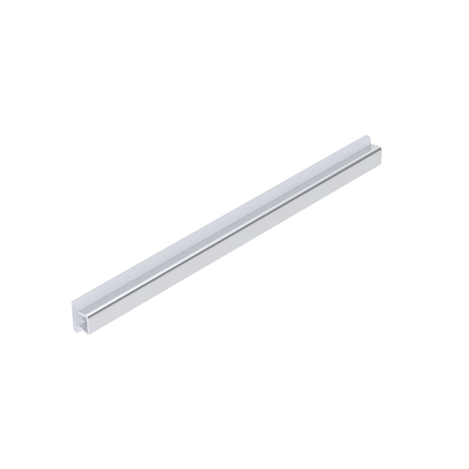 System Plast Wide Flat Guide Rail: 1"W X 0.69"H X 96"L White UHMW-PE ...